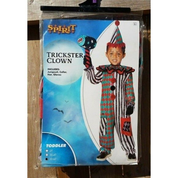 Spirit | Costumes | Spirit Halloween Trickster Clown 5t6t Toddler ...